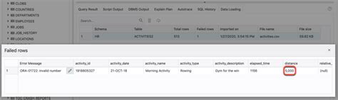 Excelcsv Import To A New Table In Sql Developer Web