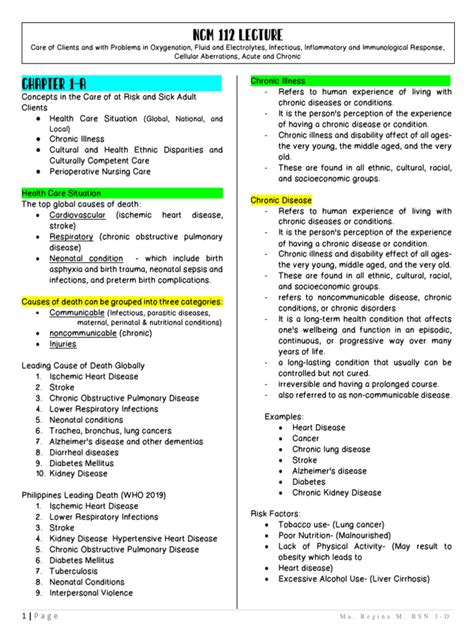 Ncm 112 Lecture Prelim Notes Pdf Surgery Anesthesia