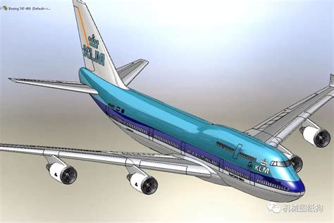 飞行模型波音747客机模型3D图纸 Solidworks设计 IGS STEP格式 飞机建模 知乎