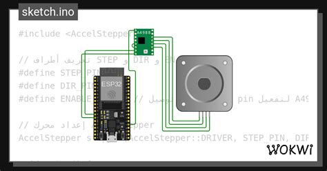 Esp32 A4988 Stpper Motor Wokwi Esp32 Stm32 Arduino Simulator