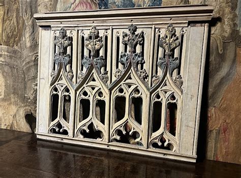 A Wonderful 15th Century English Gothic Rood Screen Circa 1450