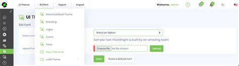 UI Theme FlowWright