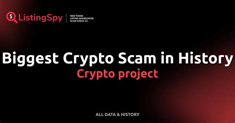 Biggest Crypto Scam In History Crypto Project Info Ruja Listings Events Charts Community