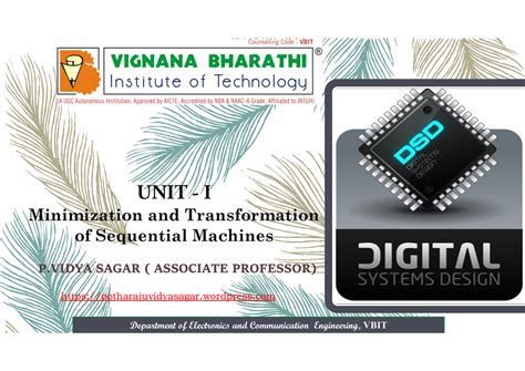 Dsd Module 3 Notes Department Of Electronics And Communication Engineering VBIT