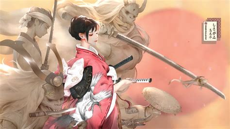 Fantasy Samurai Girl Live Wallpaper Moewalls