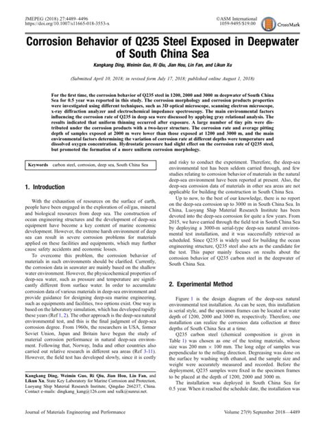 Ding 2018 Pdf Corrosion Rust