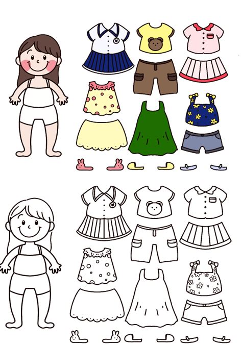 여름옷입히기 여름옷입히기 옷입히기 도안 가위질 도안 여름 활동지 네이버 블로그