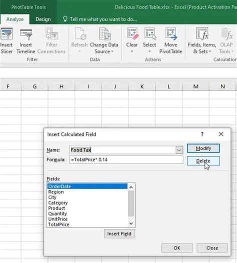 Pivot Tables Excel 2010 Calculated Fields Cabinets Matttroy