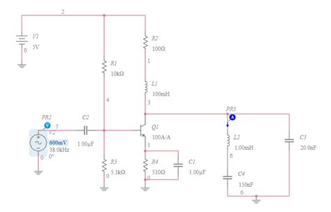 Colpitts Oscillator Circuit Multisim Live