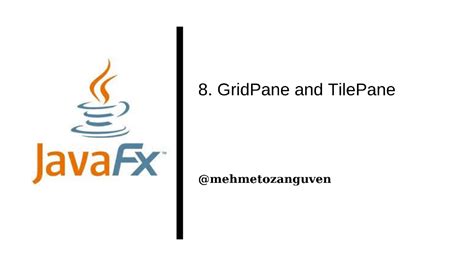 JavaFX GridPane And TilePane
