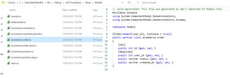 Export To Entity Framework Code First Feature Suggestions Dbdiagram Community