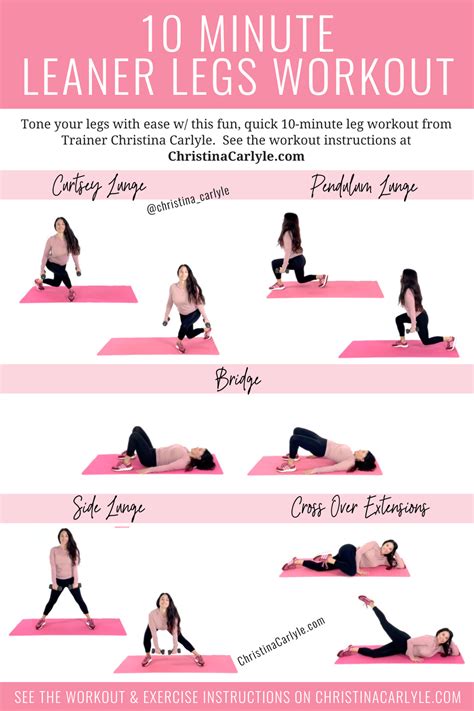 10 Minute Leg Workout For Slim Toned Legs And Max Calorie Burn Artofit