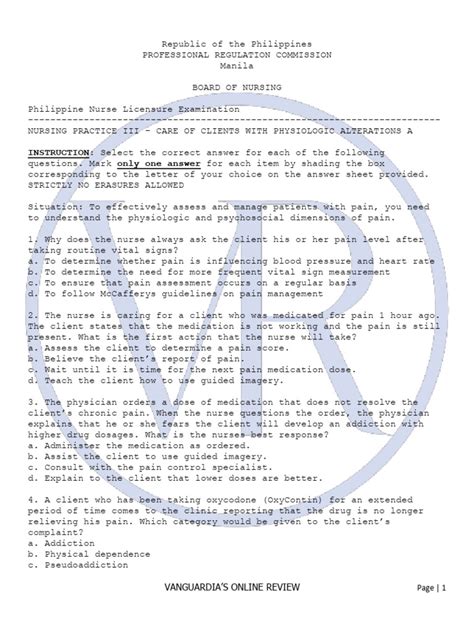 Instruction Select The Correct Answer For Each Of The Following Pdf Surgery Myocardial