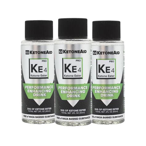 Ketoneaid Ke4 Pro Ketone Ester 3 Bottles Regenavita