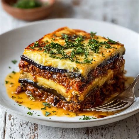 Classic Greek Eggplant Moussaka A Taste Of Greece