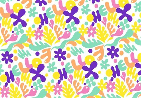 Abstract Blob Floral Pattern 152440 Vector Art At Vecteezy