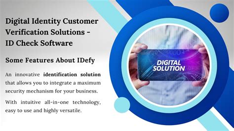 Ppt Digital Identity Customer Verification Solutions Some Features About Idefy Powerpoint
