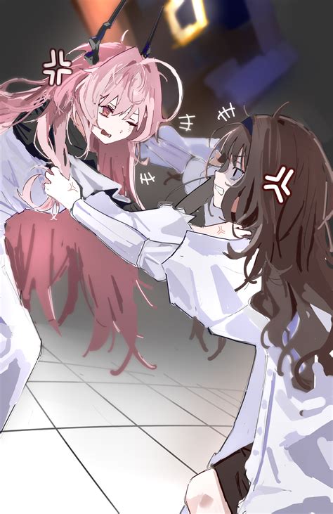 Theresa And Priestess Arknights Drawn By Hwww Danbooru