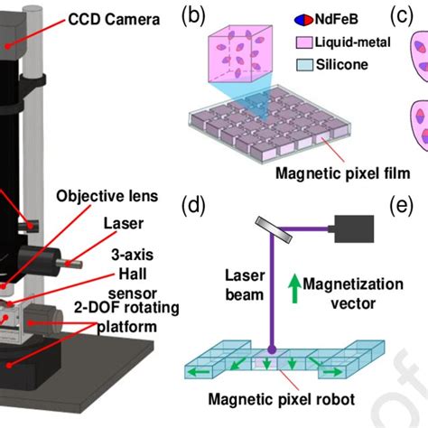 Principle Of Shape Programmable Magnetic Pixel Robot A 3d Magnetic Download Scientific