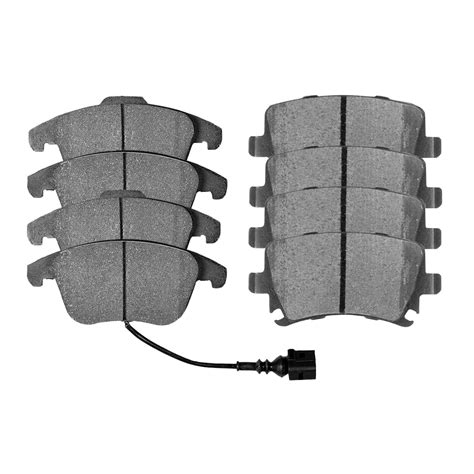 Autoshack Front And Rear Ceramic Brake Pads Kit Replacement For Audi A3