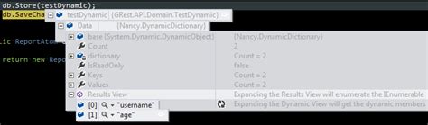 Dynamic Language Runtime Why Does Storing A Nancydynamicdictionary In Ravendb Only Save The