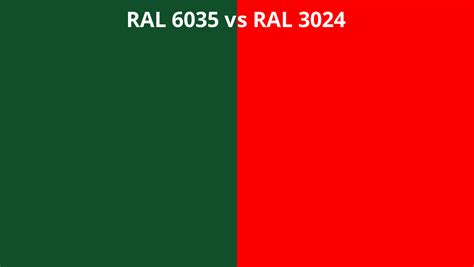 Ral 6035 Vs 3024 Ral Colour Chart Uk