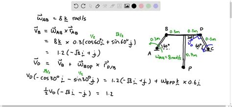 Solved The Similar Links Ab And Cd Rotate About The Fixed Pins At A And C Ab Has An Angular