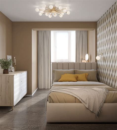 Интерьер спальни в бежевых тонах In 2024