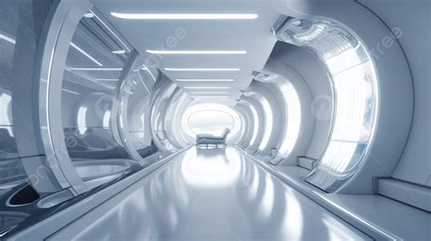 미래형 놀이기구가 있는 미래형 공간 터널 3d 렌더링 미래형 유선형 인테리어 배경 고화질 사진 사진 배경 일러스트 및 사진 무료 다운로드 Pngtree