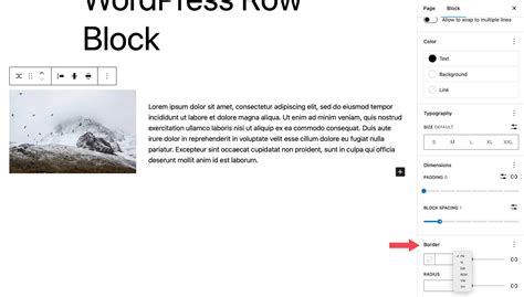 How To Use The Wordpress Row Block