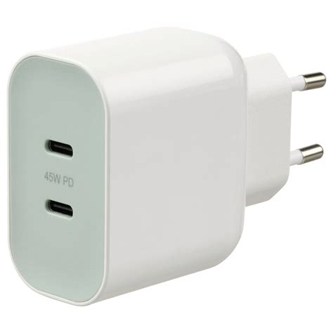 SjÖss Usb Lader Met 2 Poorten Snellader Snel Opladen Ikea