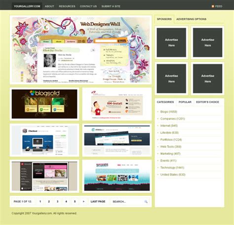 Css Gallery Theme Preview Wpdesigner