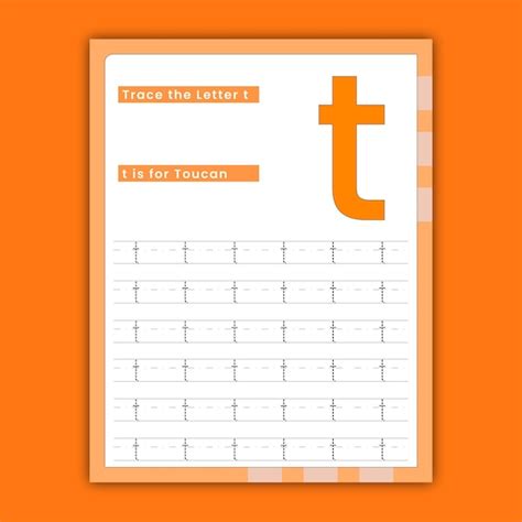 어린이 들 을 위한 손글씨 소문자 추적 워크 연습 프리미엄 벡터