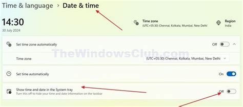 How To Make Only Time Visible In Windows Taskbar