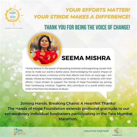 Insia Dariwala On Linkedin Thank You Dr Seema Mishra For Always Supporting Us On Our Journey To