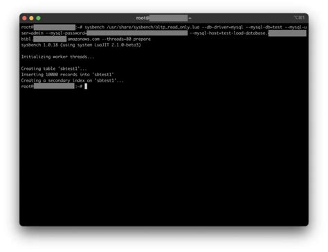 rds mysql load testing with sysbench dev community