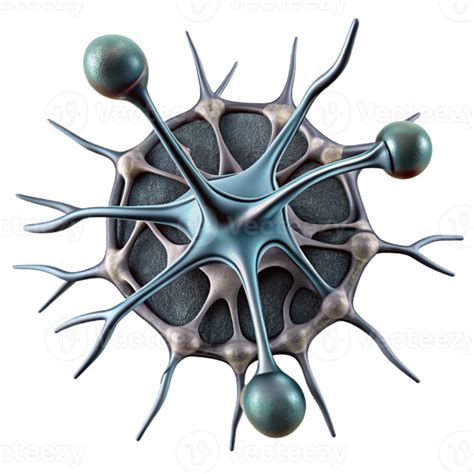 Stunning Abstract Neuron Network Graphic Isolated With Dark Background Genuine 58049226 Png