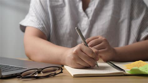 Close Up Hands Asian Businesswoman Freelance Data Scientist Work Remotely At Home Coding