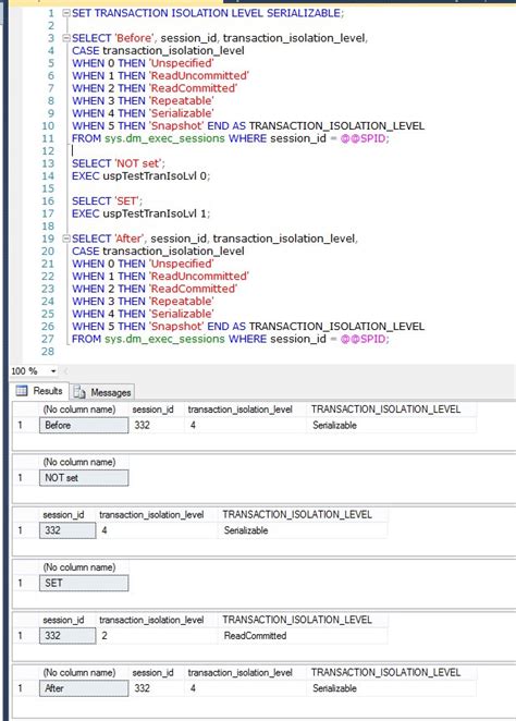 Hk Sql Server Doctor Transaction Isolation Level