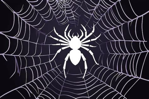 Spooky Eyes And Cobweb Background The Scary Of The Halloween Symbol