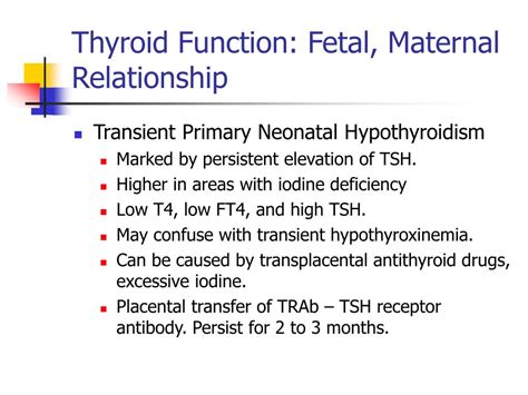Ppt Thyroid Function Fetal Maternal Relationship Powerpoint Presentation Id 6728620