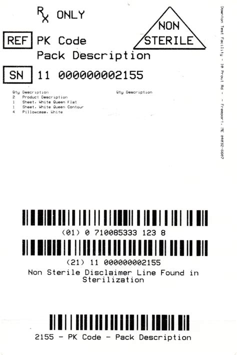Assembly Label Example Flash Sales