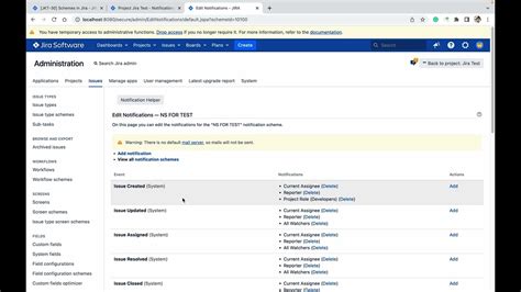 Notification Scheme In Jira Jira Youtube