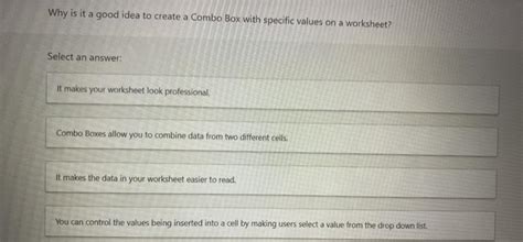 Solved What Are The Steps For Creating A List Box Control Chegg Com