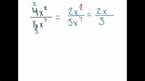 Dividing Monomials Youtube