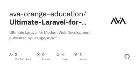 Github Ava Orange Educationultimate Laravel For Modern Web