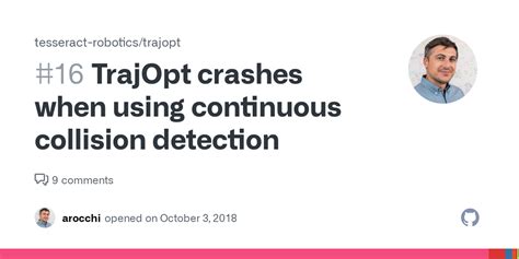 Trajopt Crashes When Using Continuous Collision Detection · Issue 16
