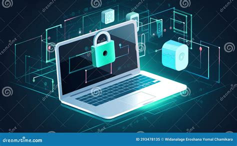 Protecting Digital Privacy The Significance Of World Data Protection Da Stock Illustration