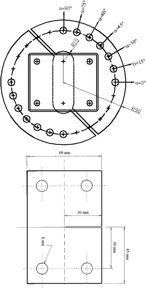 Modified Version Of Arcan Loading Device And Rock Test Specimen With