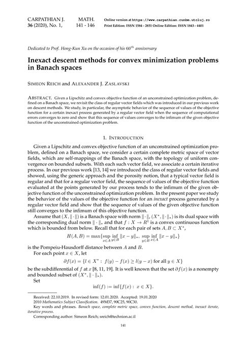 Inexact Descent Methods For Convex Minimization Problems In Banach Spaces